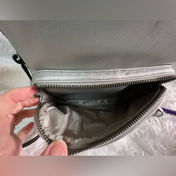 Dkny | Bags | Dkny Mini Abby Silver Backpack | Poshmark